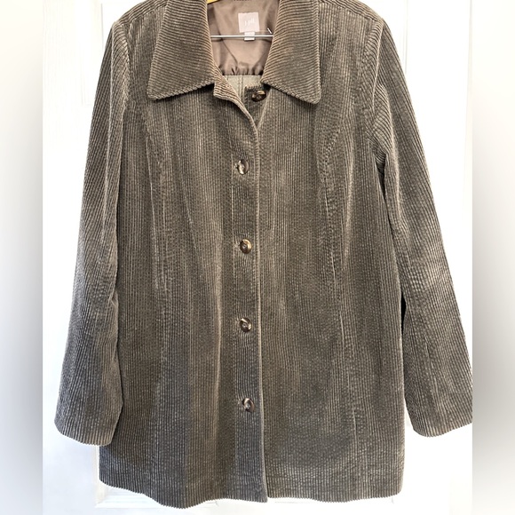 J. Jill | Jackets & Coats | J Jill Corduroy Jacket Brown Size Xl | Poshmark